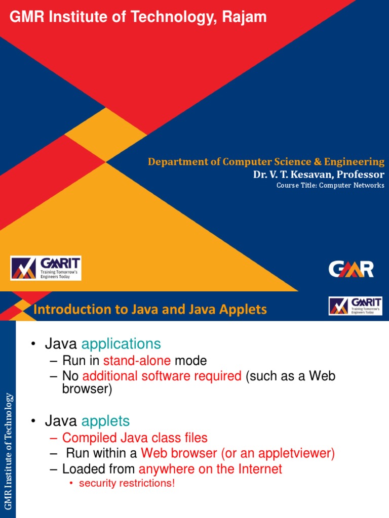 GMR Institute of Technology, Rajam: Department of Computer Science ...