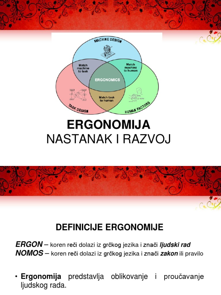 1 Ergonomija Nastanak I Razvoj | PDF