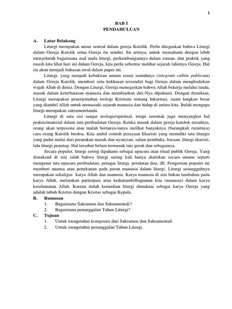 Memahami Sakramen dan Sakramentali dalam Gereja Katolik | PDF