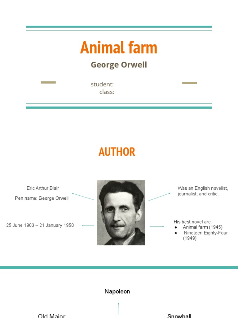 Animal Farm: George Orwell | PDF | History