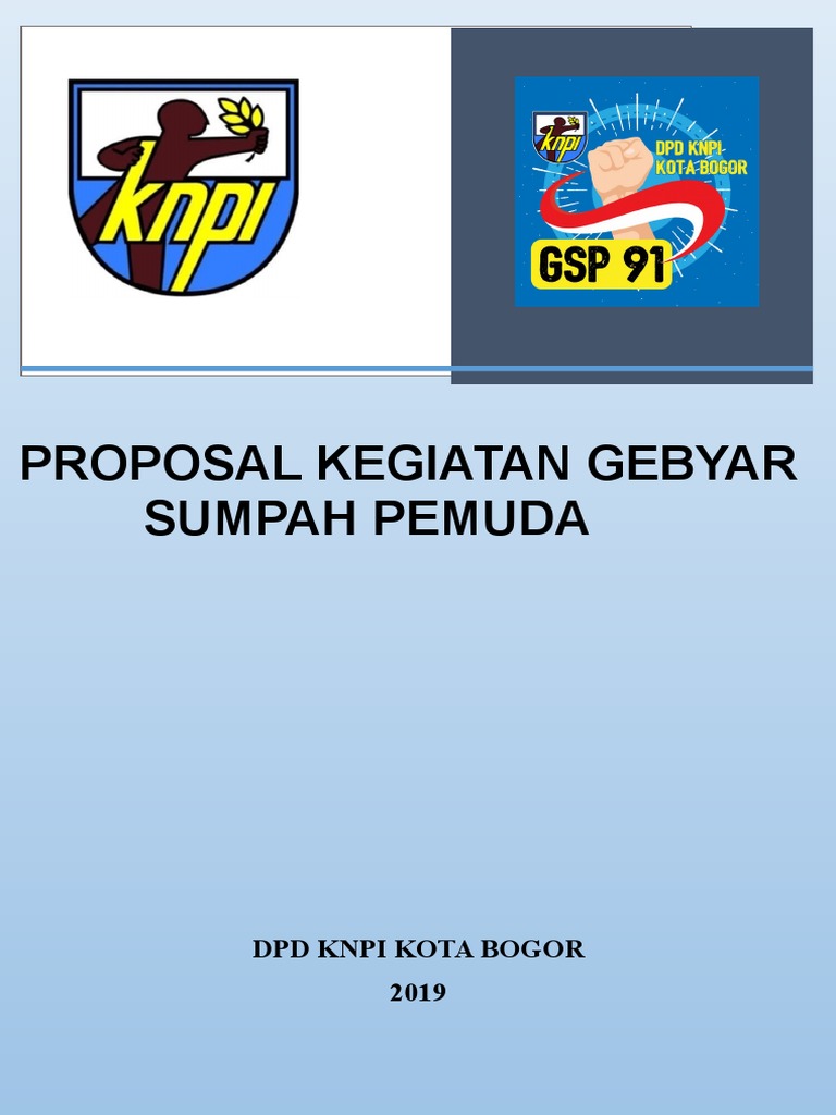 Cover Proposal KNPI | PDF