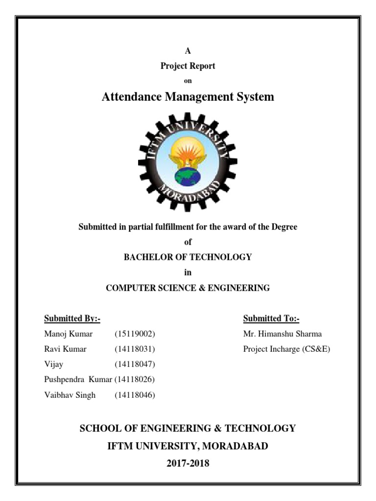 Attendance Management System | PDF | Software Testing | My Sql