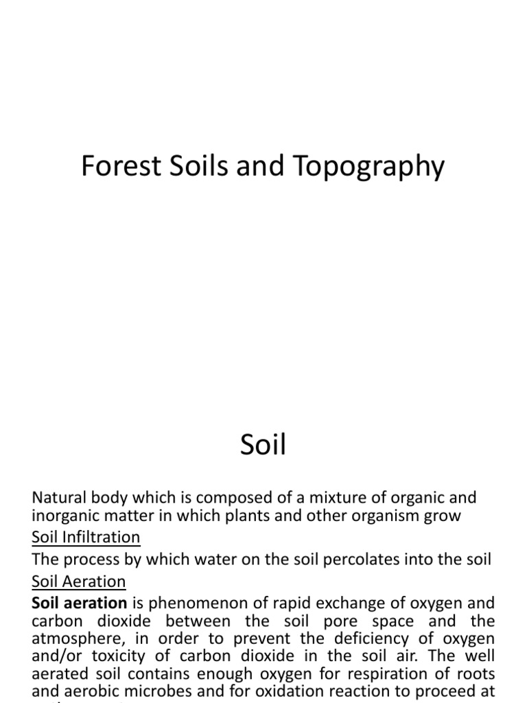 Soil And Topography Pdf Soil Earth Sciences