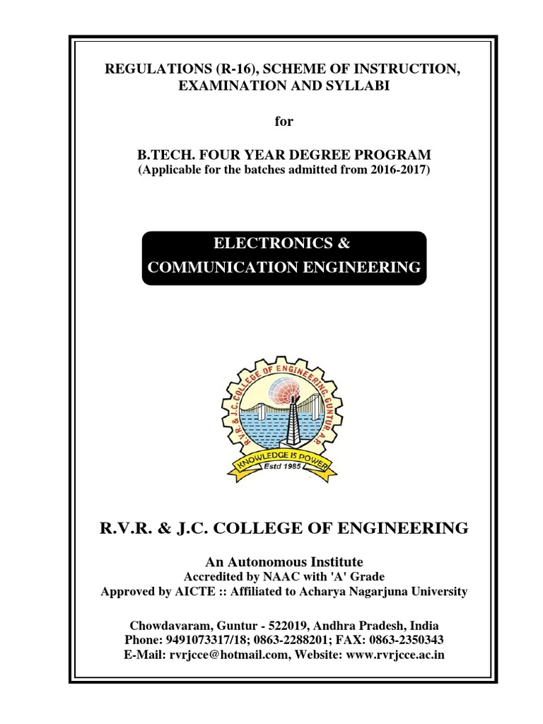r16 Syllabus | PDF | Engineering | Design