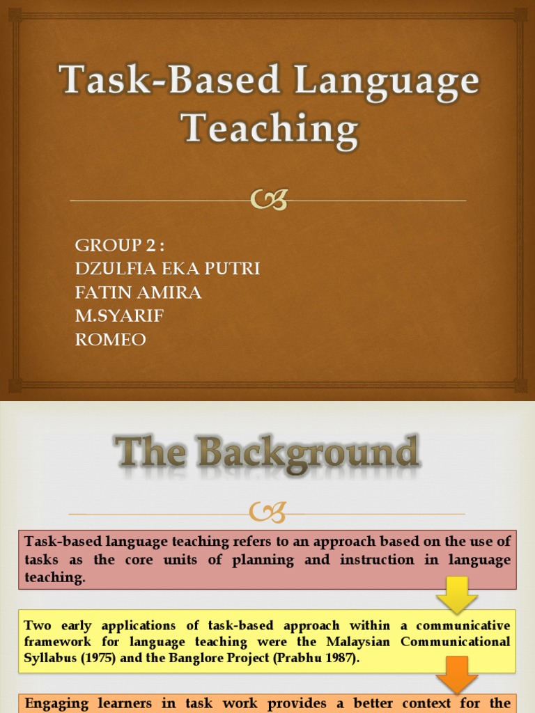 Task-Based Language Teaching | PDF | Language Education | Learning