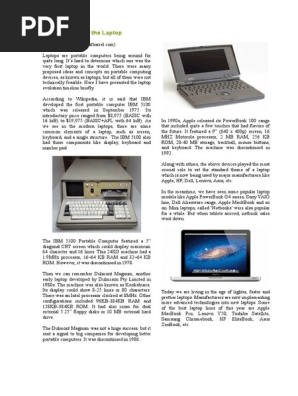 Laptop Timeline History