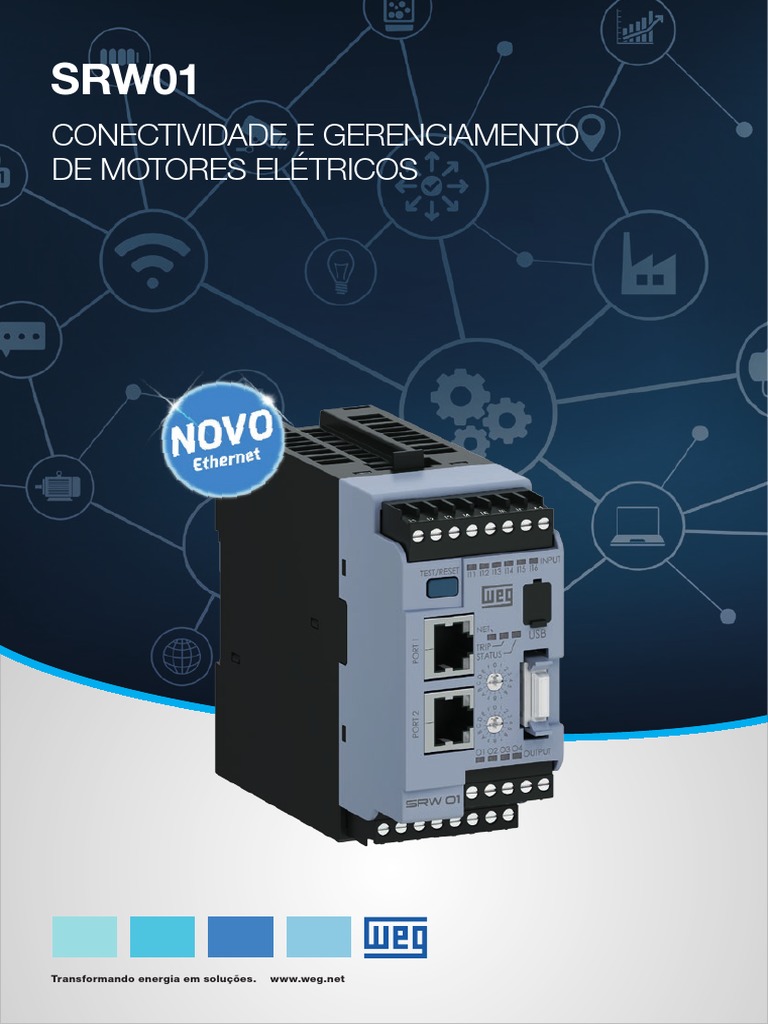 WEG SRW01 Folder 50076655 PT | PDF | Motor elétrico | Eletromagnetismo