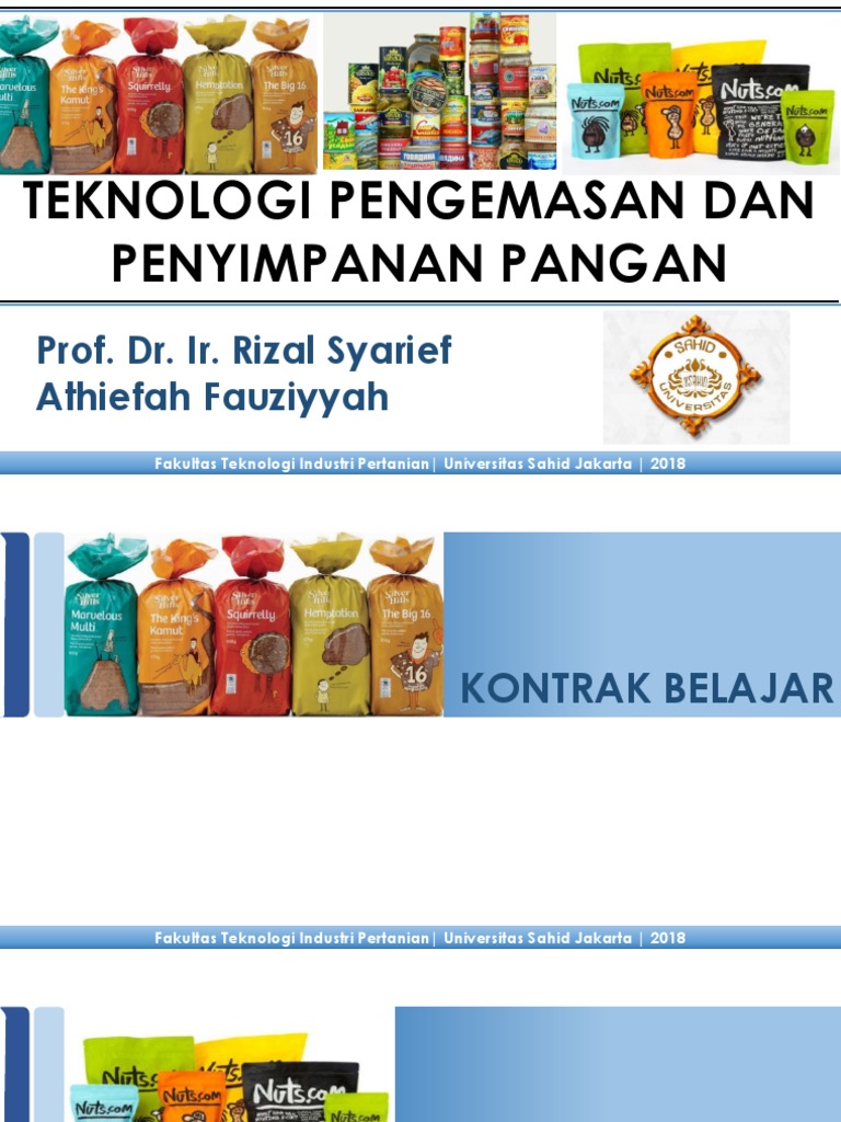 Pengemasan Dan Penyimpanan Pangan | PDF | Packaging And Labeling | Foods