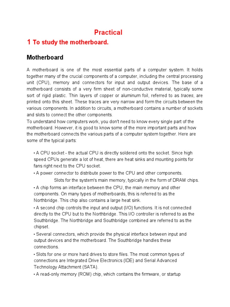 Final Practical List Computer Peripherals and Interface | PDF | Cd Rom ...