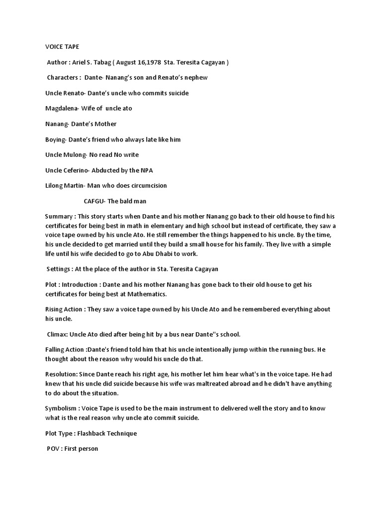 Voice Tape | PDF