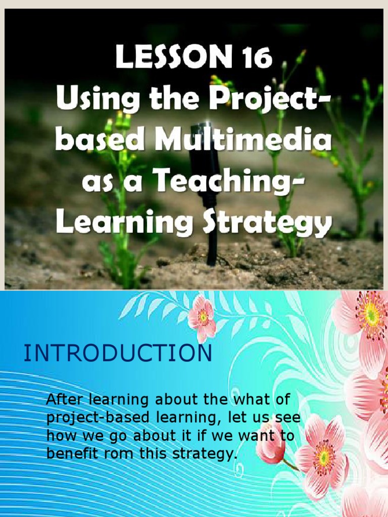 Using The Project-Based Learning Multimedia As A Teaching Strategy ...