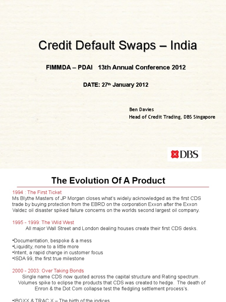 Credit Default Swaps - India | PDF | Credit Default Swap | Credit ...