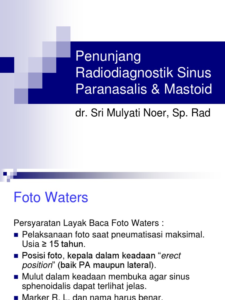 Foto Waters untuk Sinus Paranasalis | PDF | Kesehatan Holistik