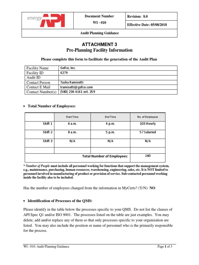 API Audit Planning Guidance | PDF | Business Process | Business