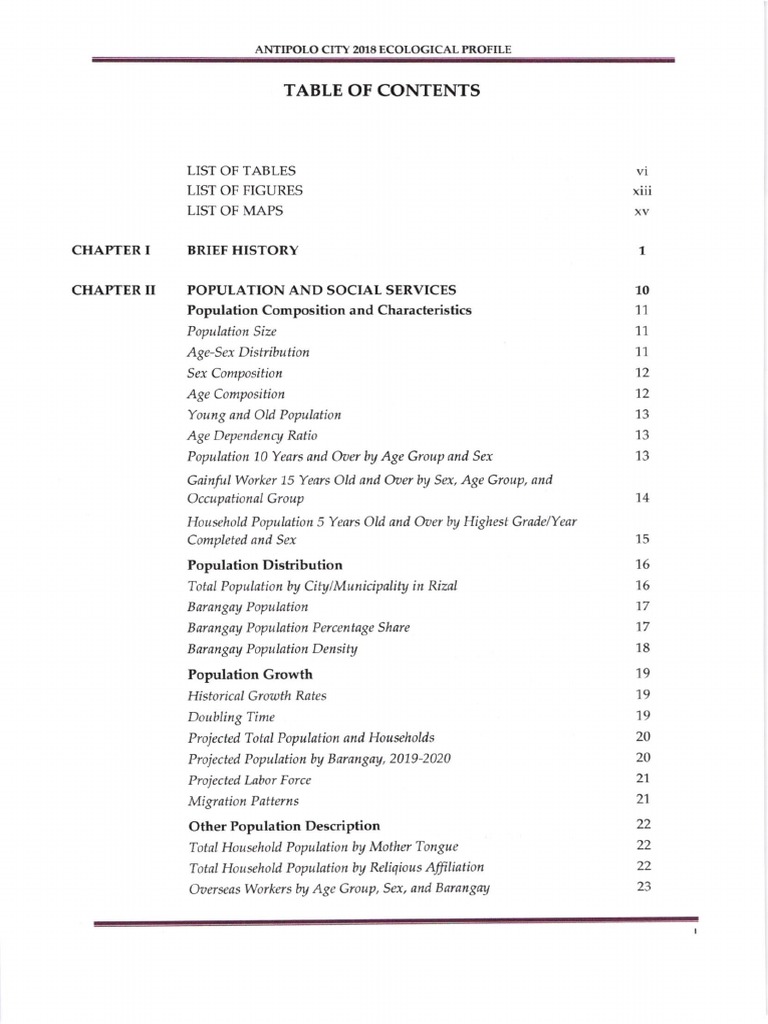 Ecological Profile 2018 of Antipolo City | PDF | Nature