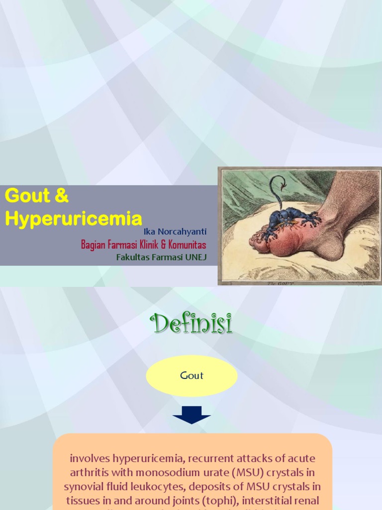 Gout and Hyperuricemia Overview | PDF | Gout | Medical Specialties