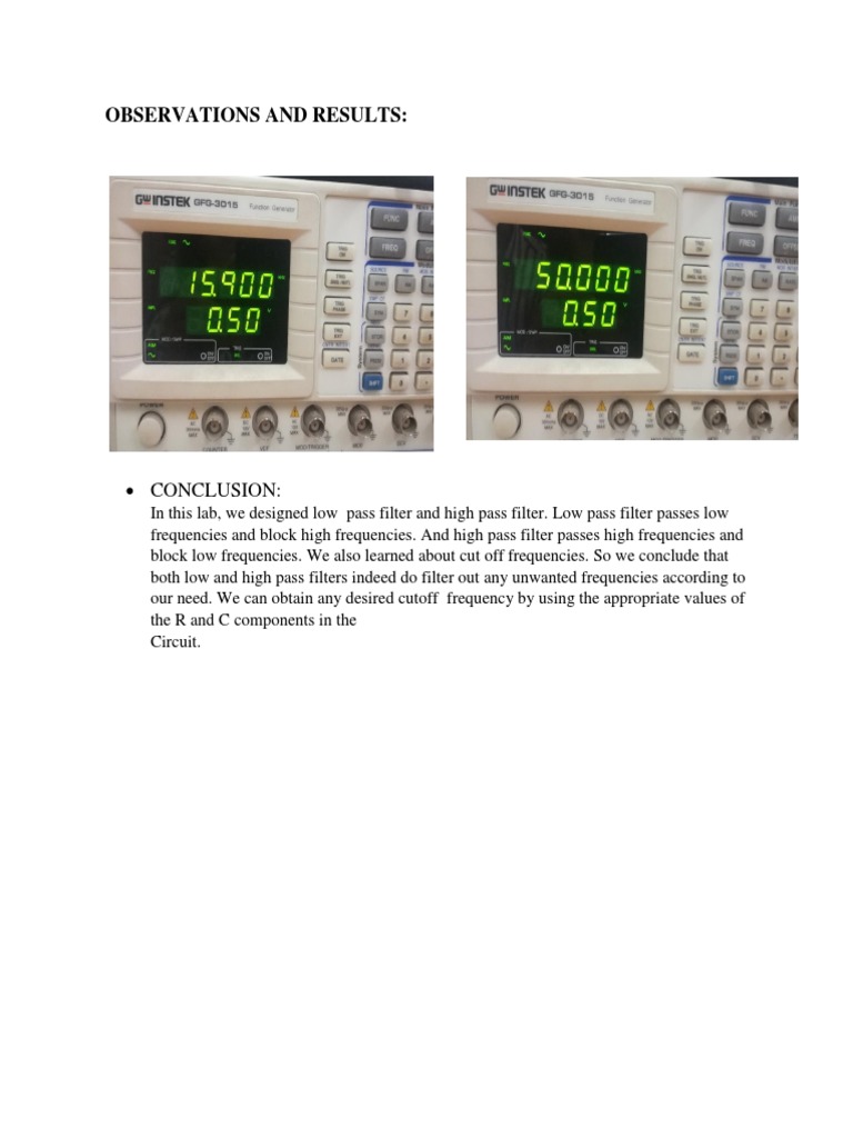 Observations and Results | PDF