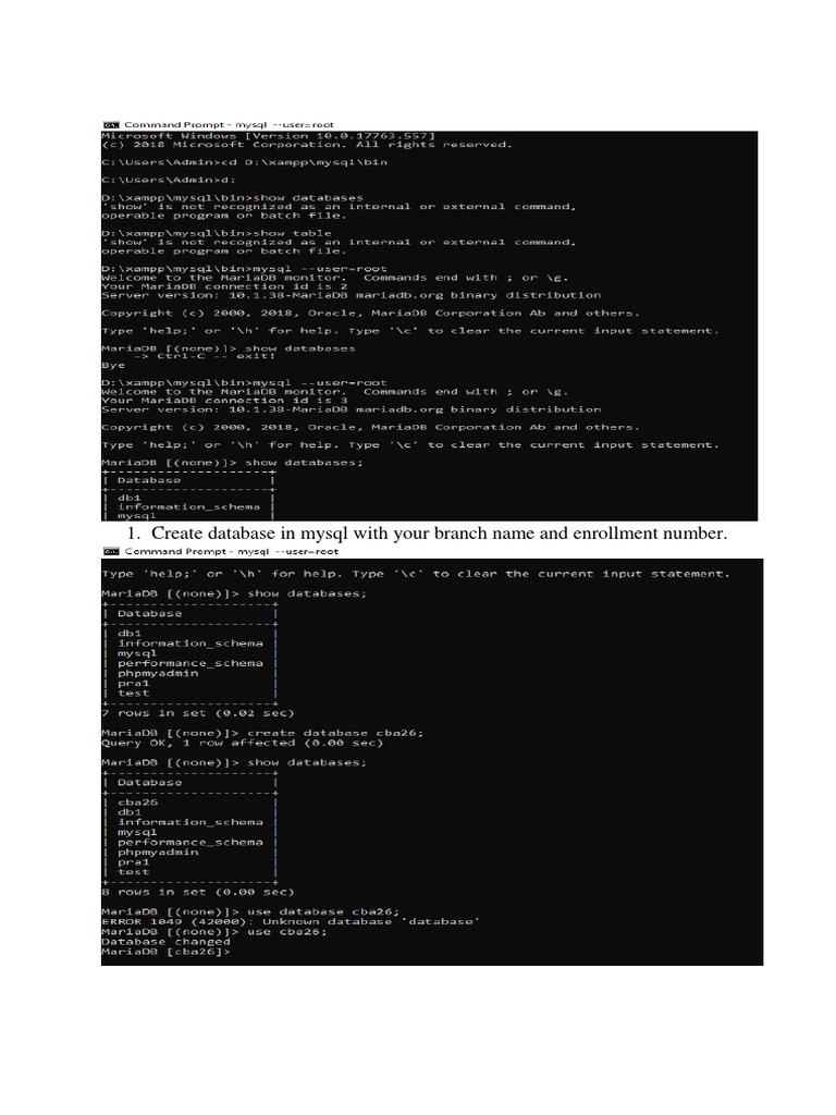 Practical - 1 To 10 | PDF