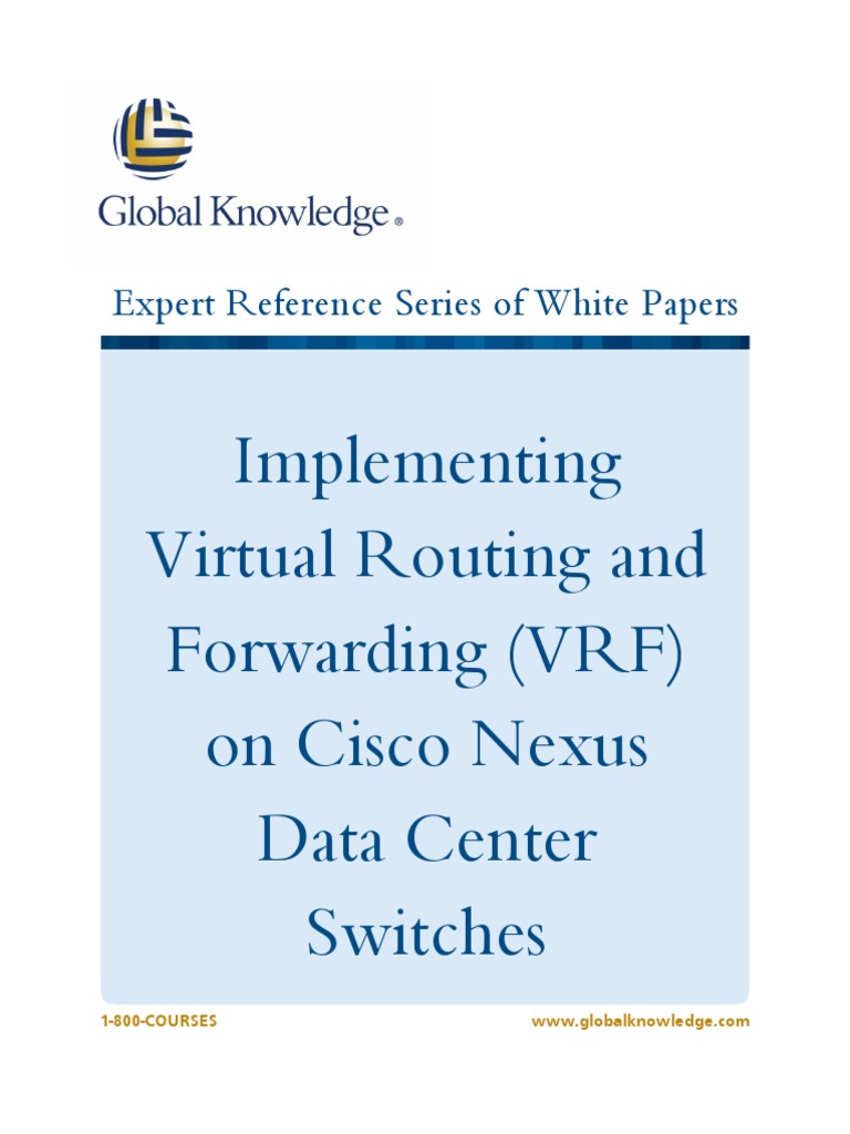Implementing Virtual Routing And Forwarding Vrf On Cisco Nexus Data Center Pdf Computer