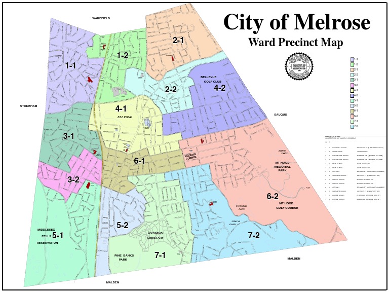 Melrose Ward and Precinct Polling Map | PDF