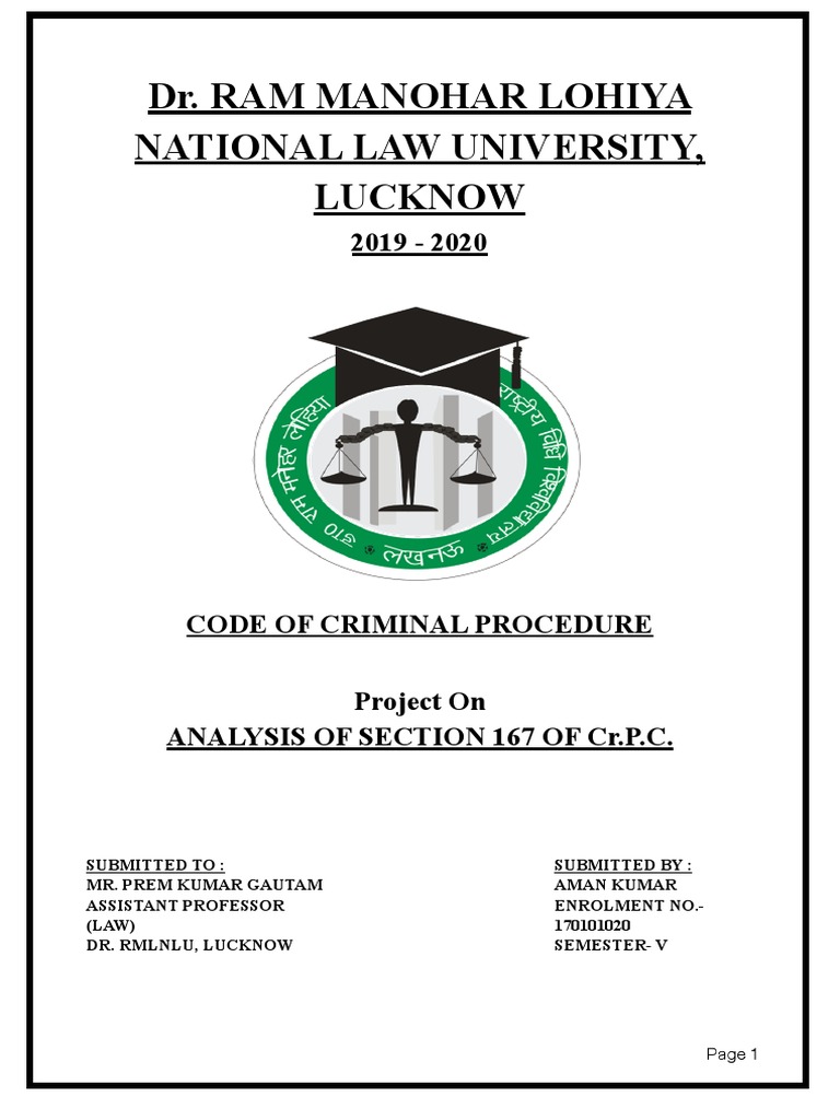 CRPC Law - Rough Draft | PDF | Arrest | Remand (Detention)