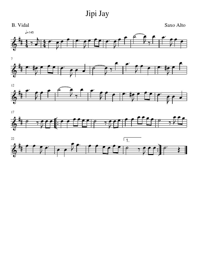 Jipi Jay-Saxo Alto PDF | PDF