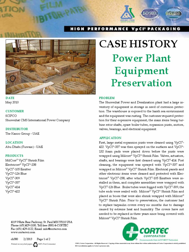 Power Plant Equipment Preservation | PDF | Corrosion | Building Materials