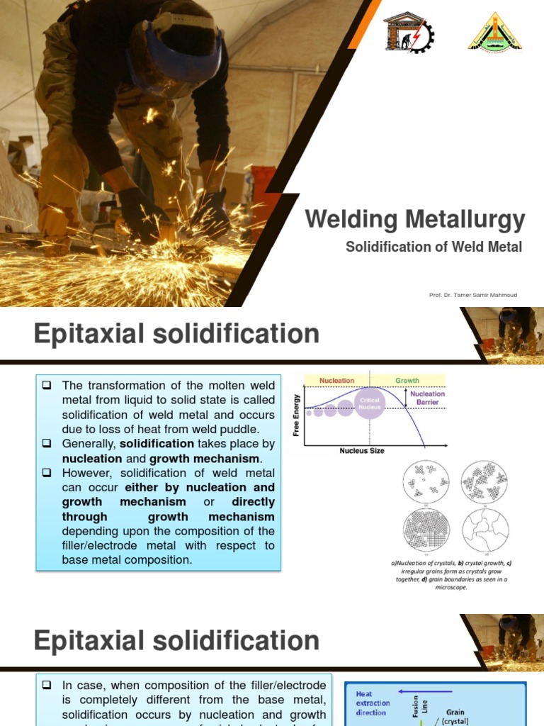8 - Solidification of Weld Metal | PDF | Freezing | Welding