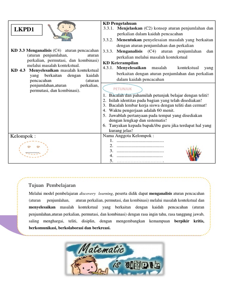 LKPD K. Pencacahan Baru 2 | PDF