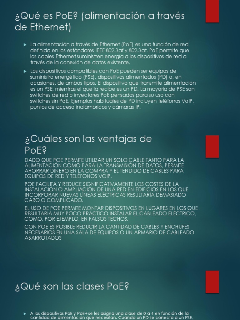 Que Es Poe | PDF | Protocolos de red | Transmisión de datos