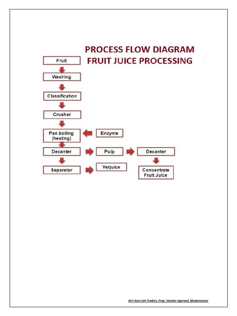 Process Flow of Water and Fruit Drinks | PDF