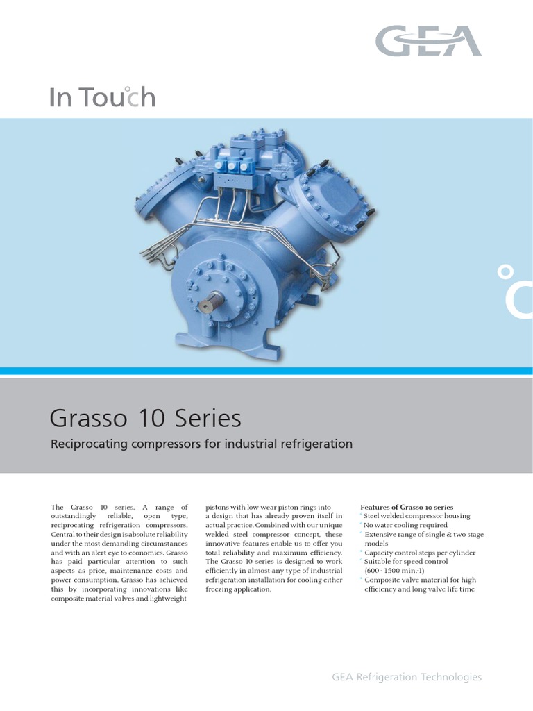 Grasso 10 Series: Reciprocating Compressors For Industrial ...