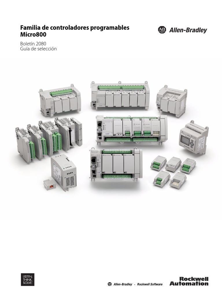 Familia de Controladores Programables Micro800: Boletín 2080 Guía de ...