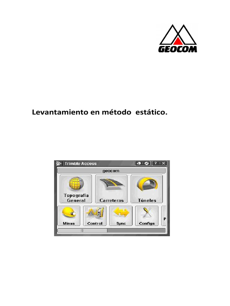Levantamiento Estático de Tierras | PDF | Topografía | Sistema de ...