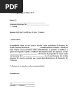 Plantilla Carta de Junta Accion Comunal | PDF | Ciencias sociales | Derecho