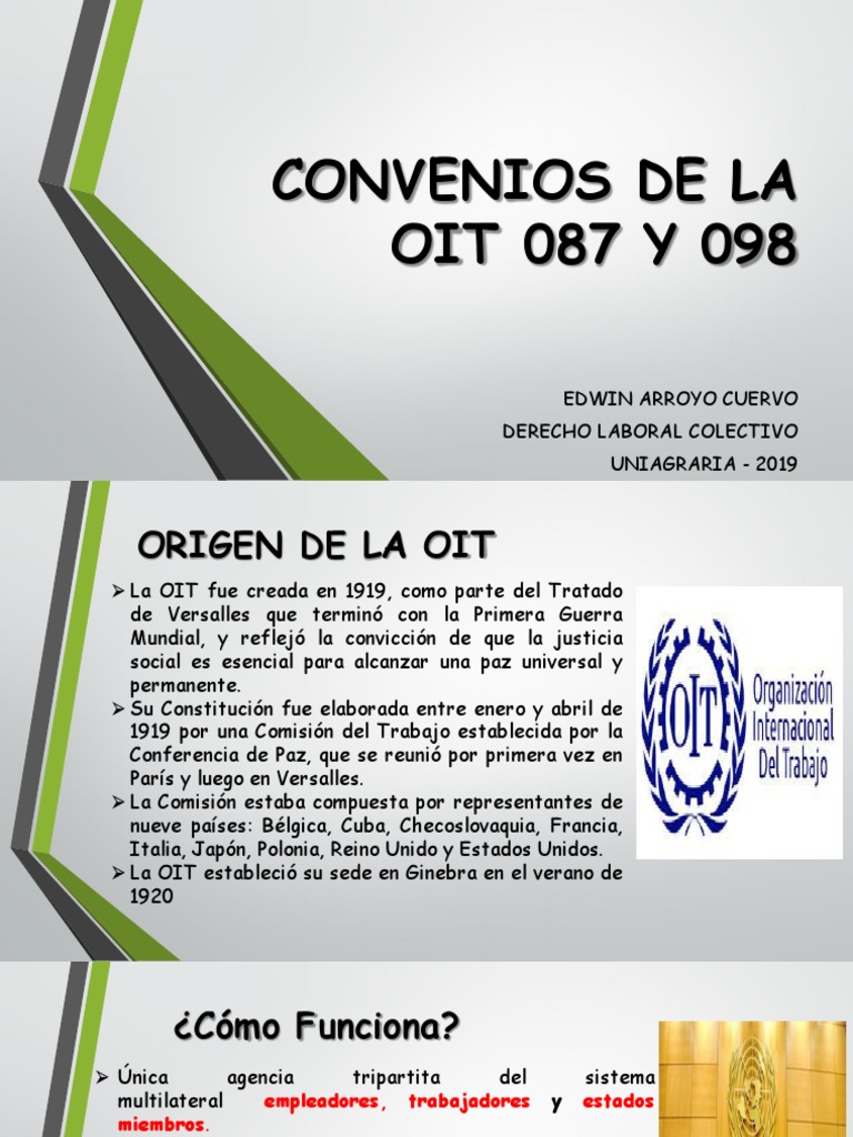 Convenios Oit | PDF | Organización Internacional del Trabajo | Derecho ...