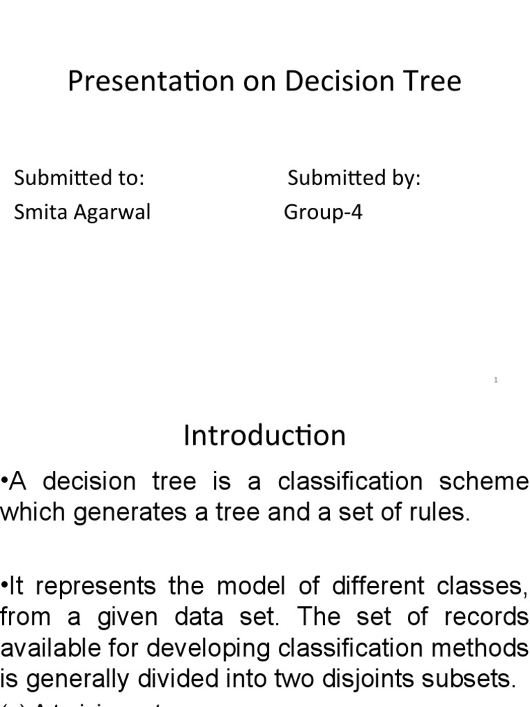 Presentation On Decision Tree | PDF | Monte Carlo Method | Predictive ...