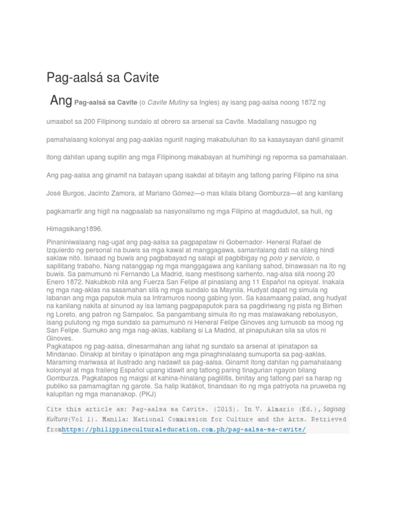 Cavite Mutiny | PDF