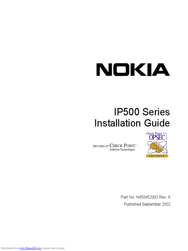 IP500 Series Installation Guide: Part No. N450452003 Rev. A Published ...