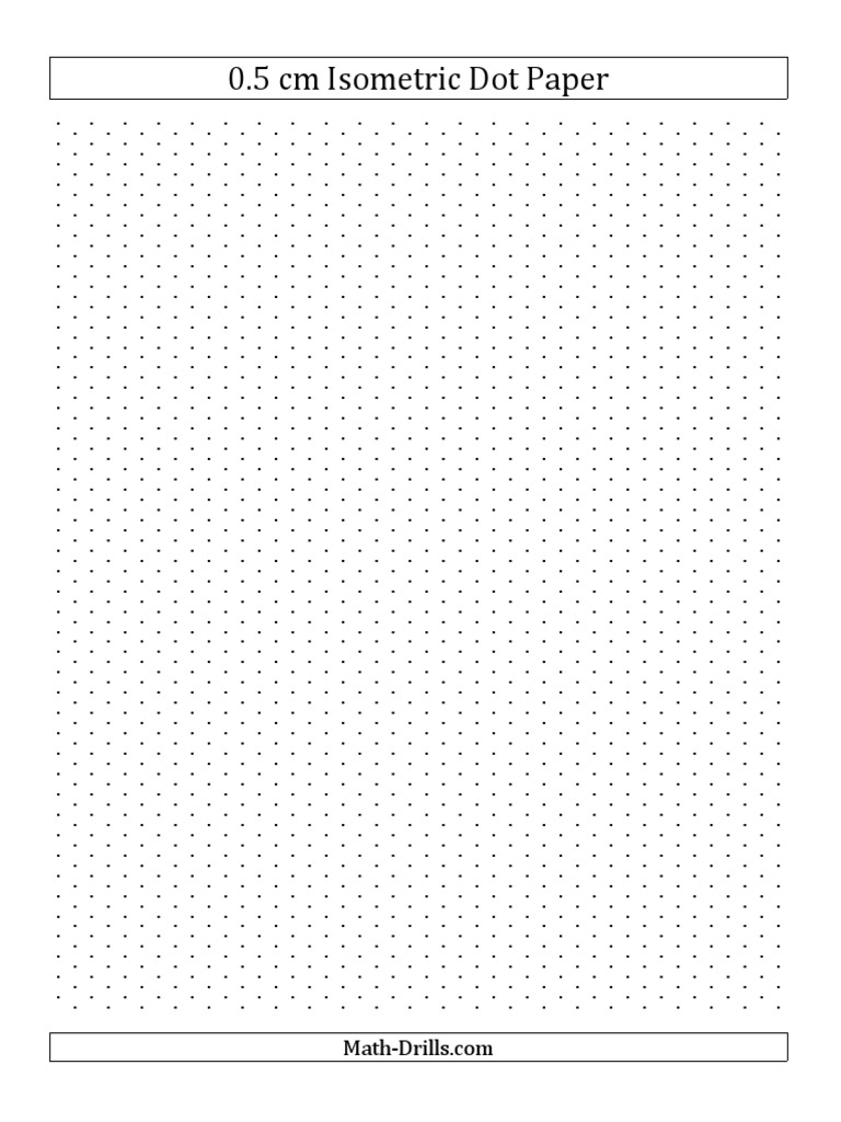0.5 CM Isometric Dot Paper | PDF