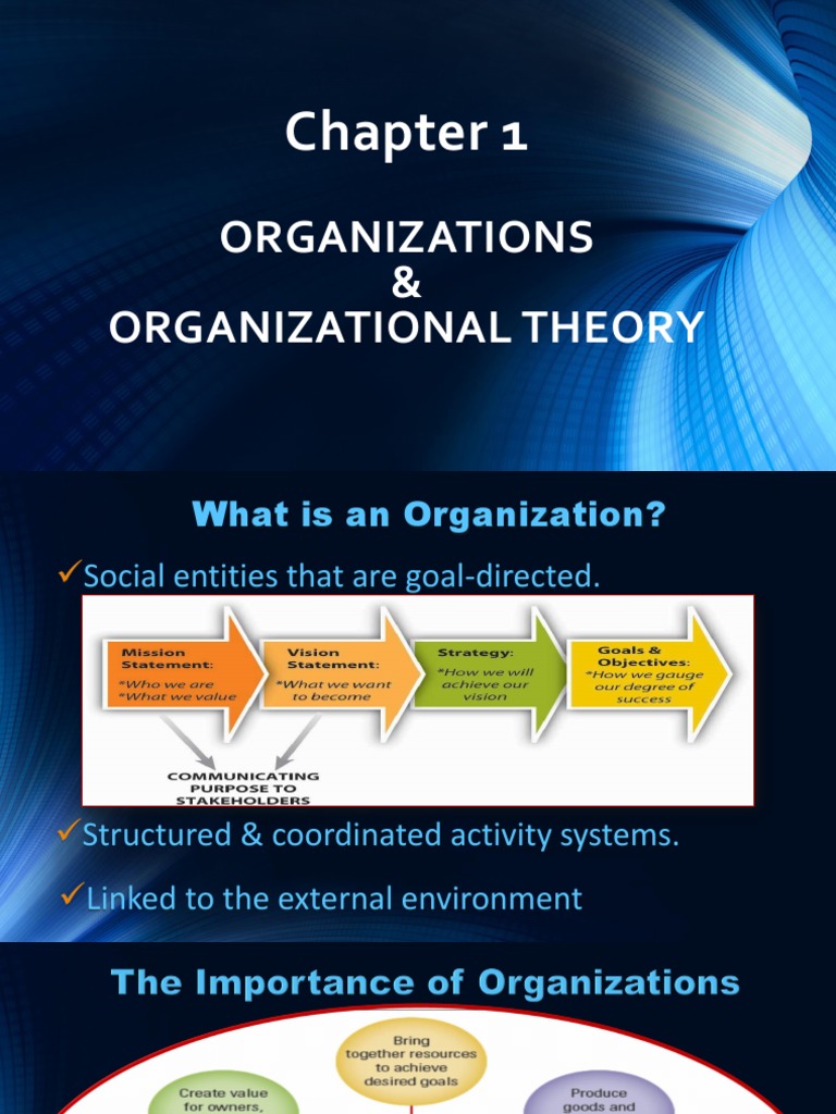 Organizations & Organizational Theory | PDF
