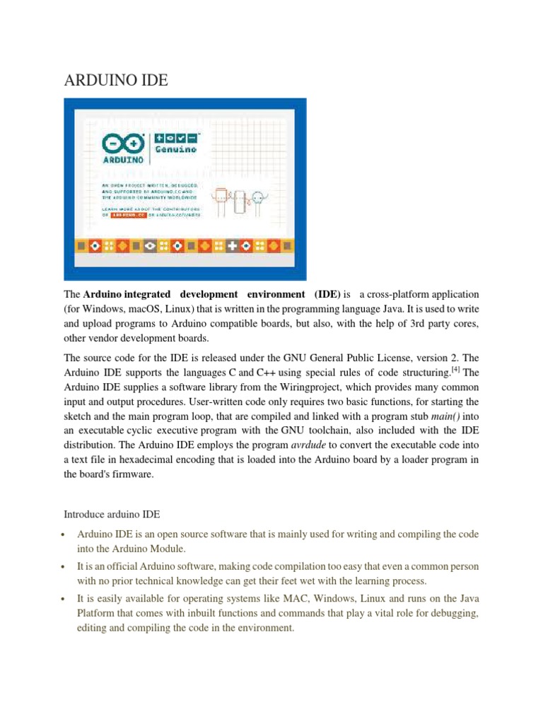 Introduce Arduino IDE | Download Free PDF | Arduino | Source Code