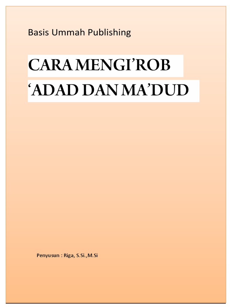 CARA MENGI'ROB 'ADAD MA'DUD | PDF