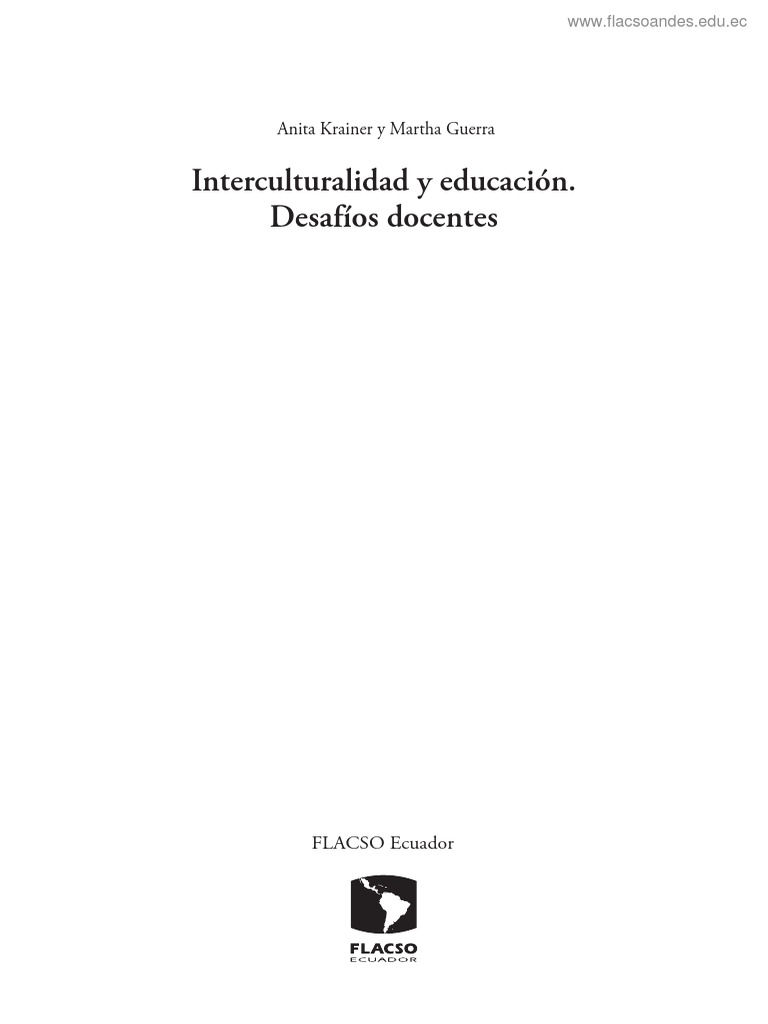 LFLACSO-Krainer-141684-PUBCOM Interculturalidad PDF | PDF | Interculturalidad | Ecuador