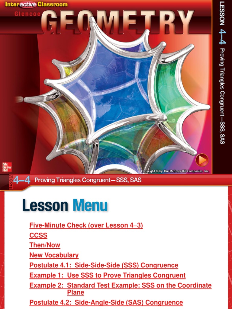 Proving Triangle Congruence: SSS & SAS | PDF | Geometry | Logic