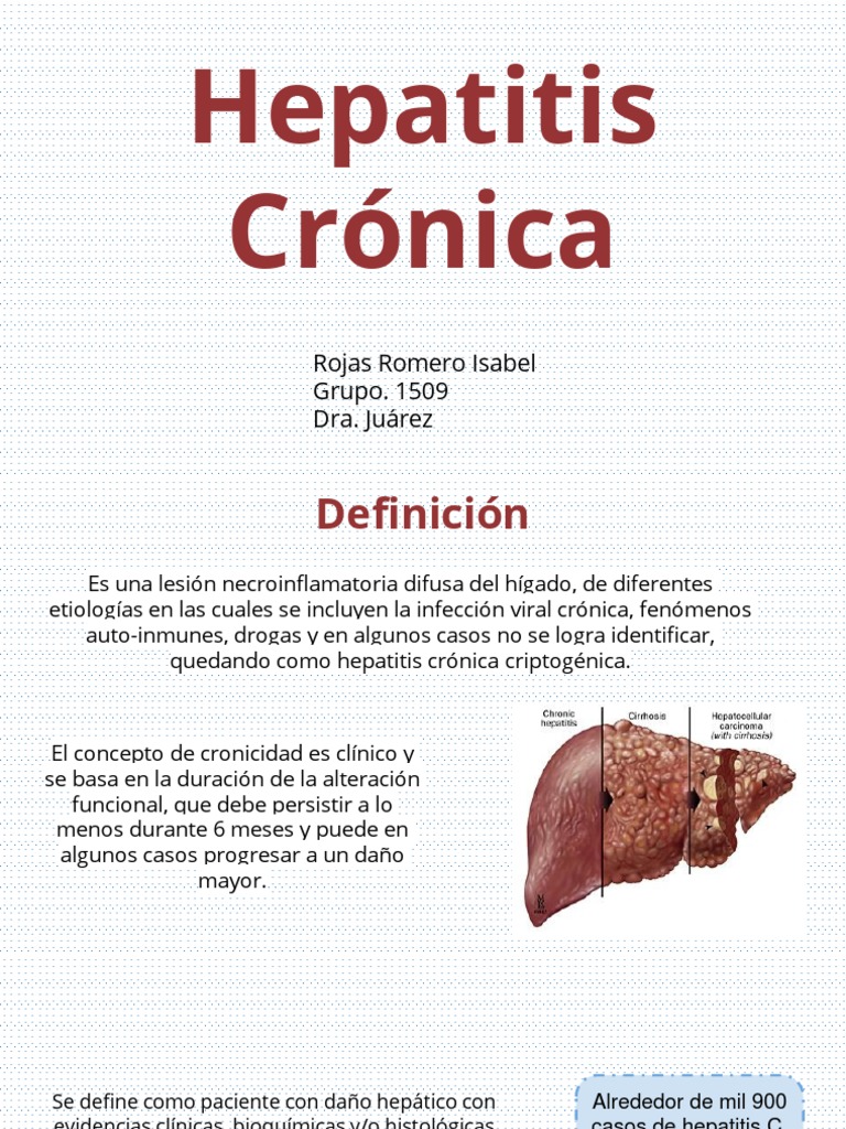 Hepatitis Cronica | PDF | Hepatitis | Hepatitis C