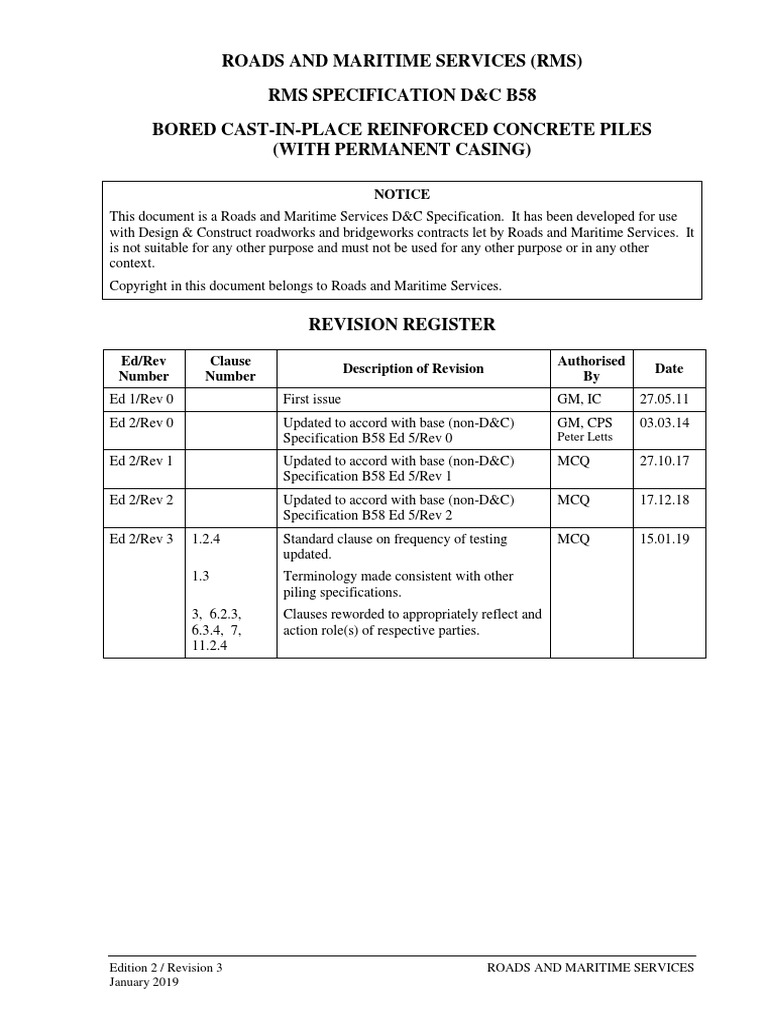 Bored Pile With Permanent Casing | PDF | Deep Foundation | Geotechnical ...