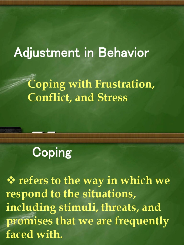 Coping With Frustration, Conflict, and Stress | PDF | Coping ...