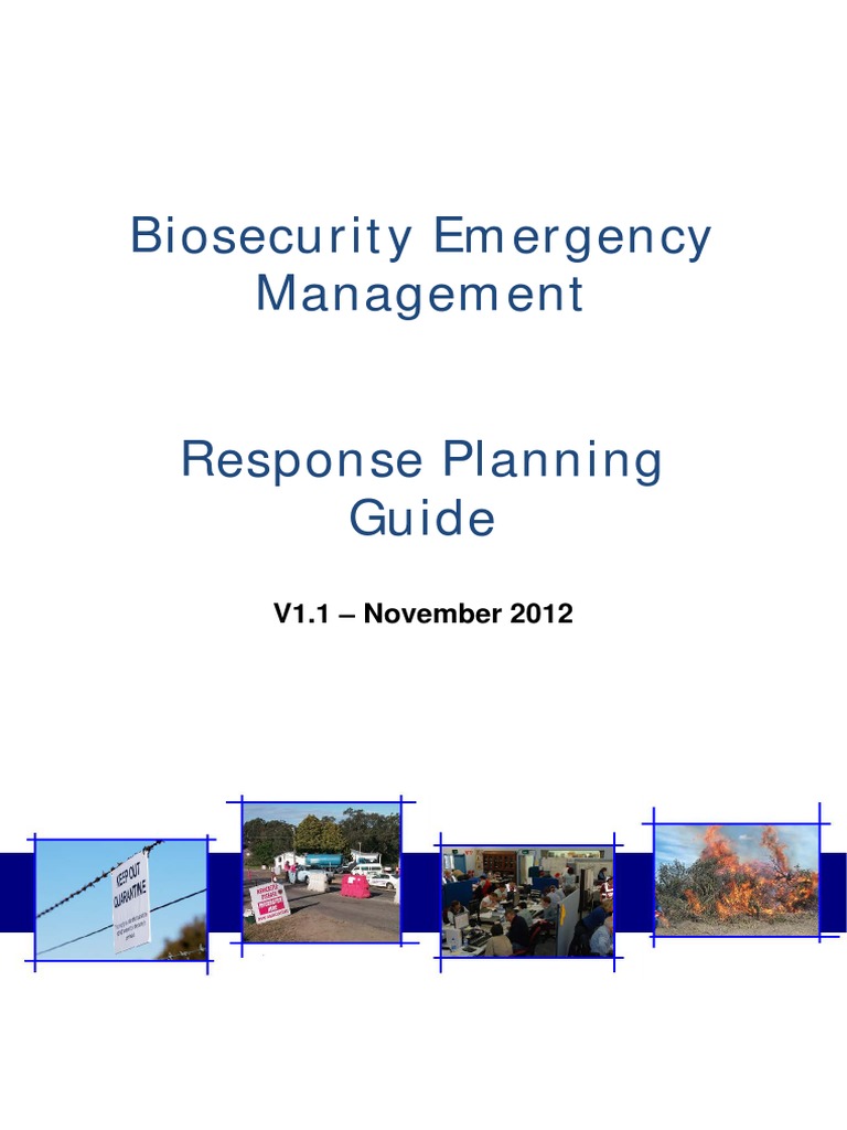 Biosecurity Sample Plan | PDF | Risk Assessment | Emergency