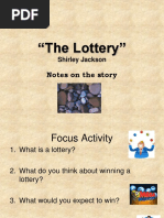The Lottery - Reading Annotations and Guiding Questions | PDF
